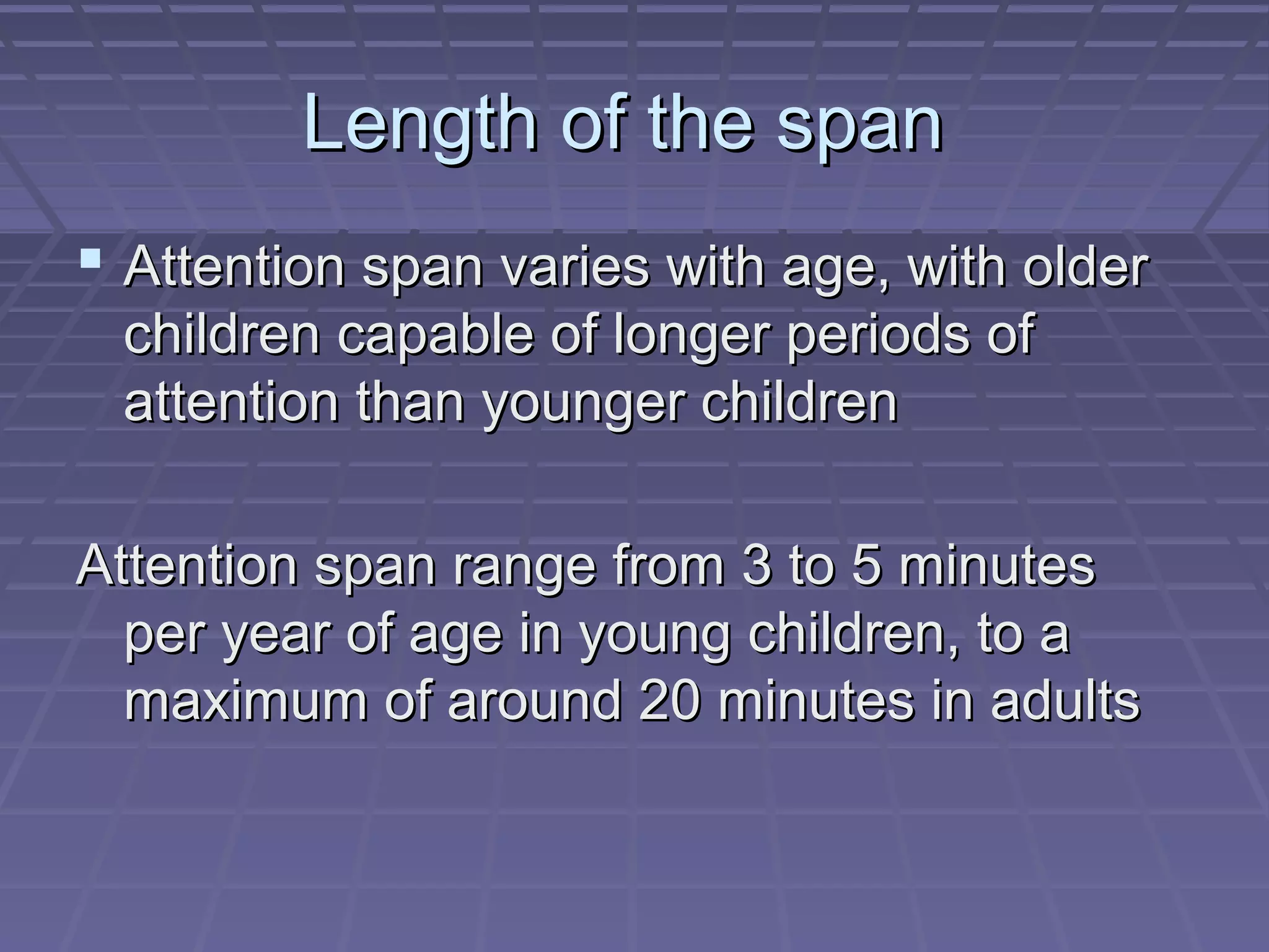 Psychology of attention | PPT