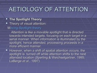 Psychology of attention | PPT
