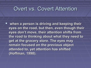 Psychology of attention | PPT