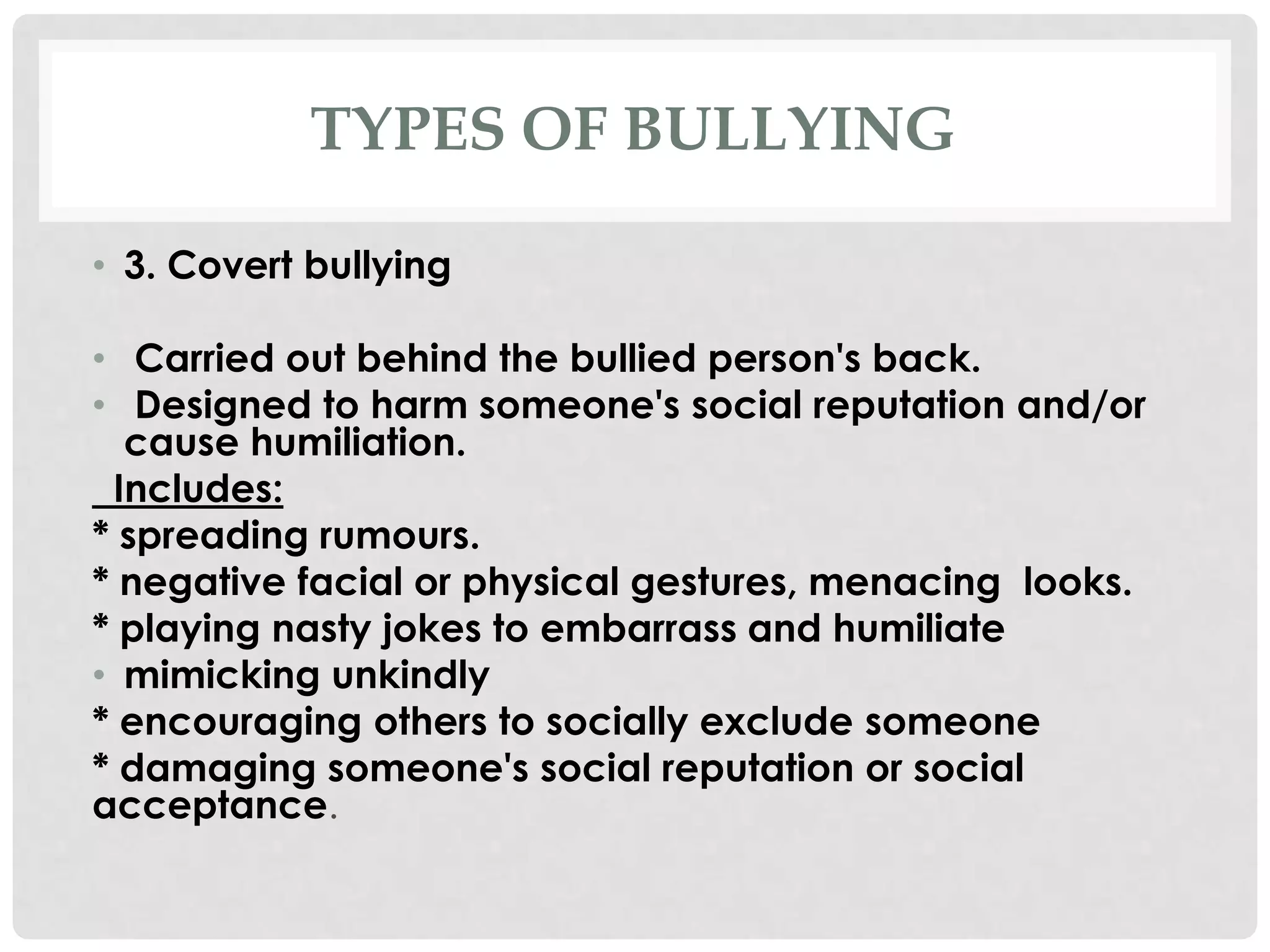 Psychology of bullying | PPT