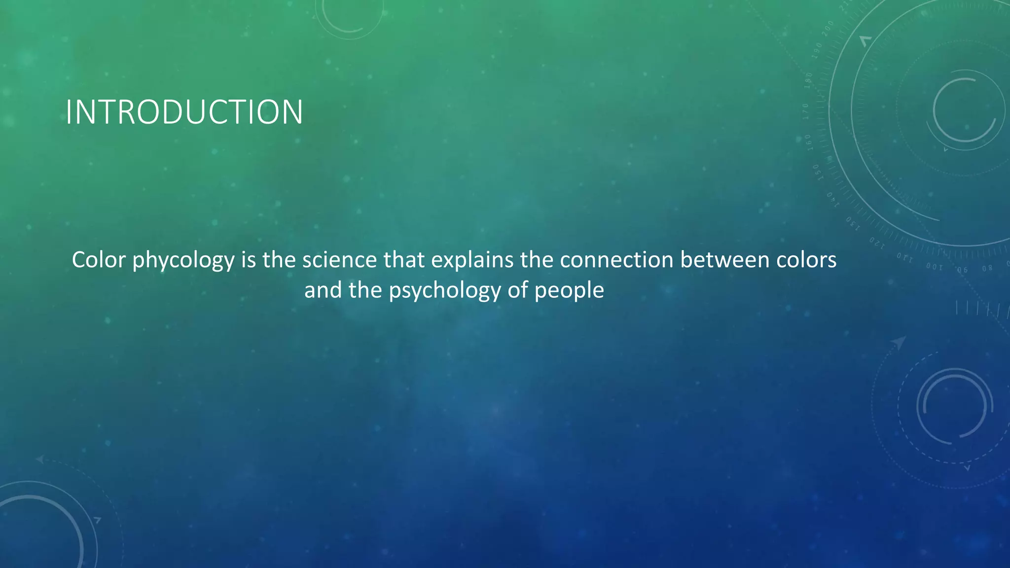 Psychology of color | PPTX