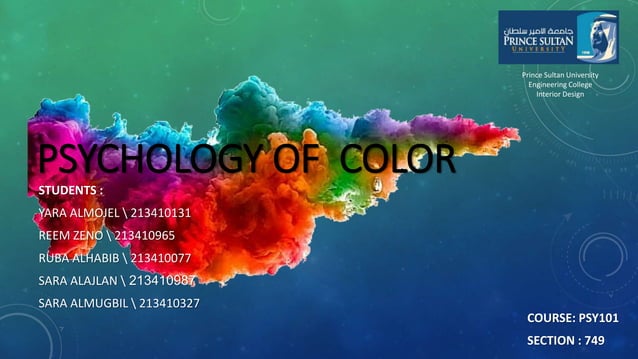 Psychology of color | PPTX