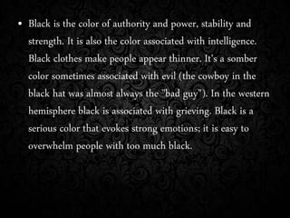 Psychology of colors | PPT