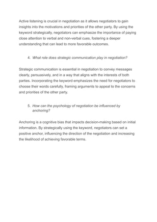 Psychology of Effective Negotiation_ Mastering the Art of Persuasion ...