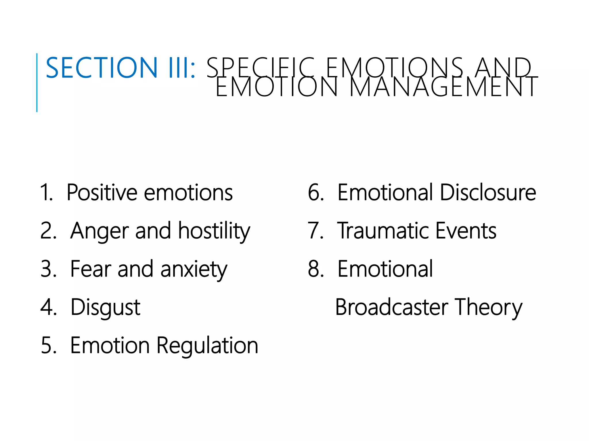 Psychology of Emotions | PPT