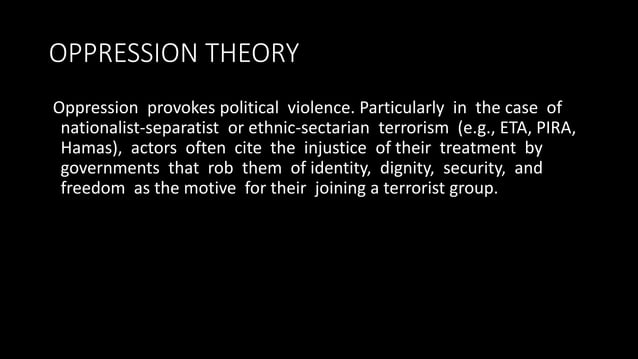 Psychology of extremism and terrorism | PPT