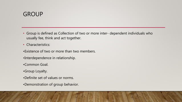 Psychology of groups | PPTX