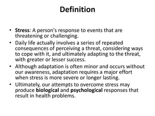 Psychology of healthy stress and coping | PPT