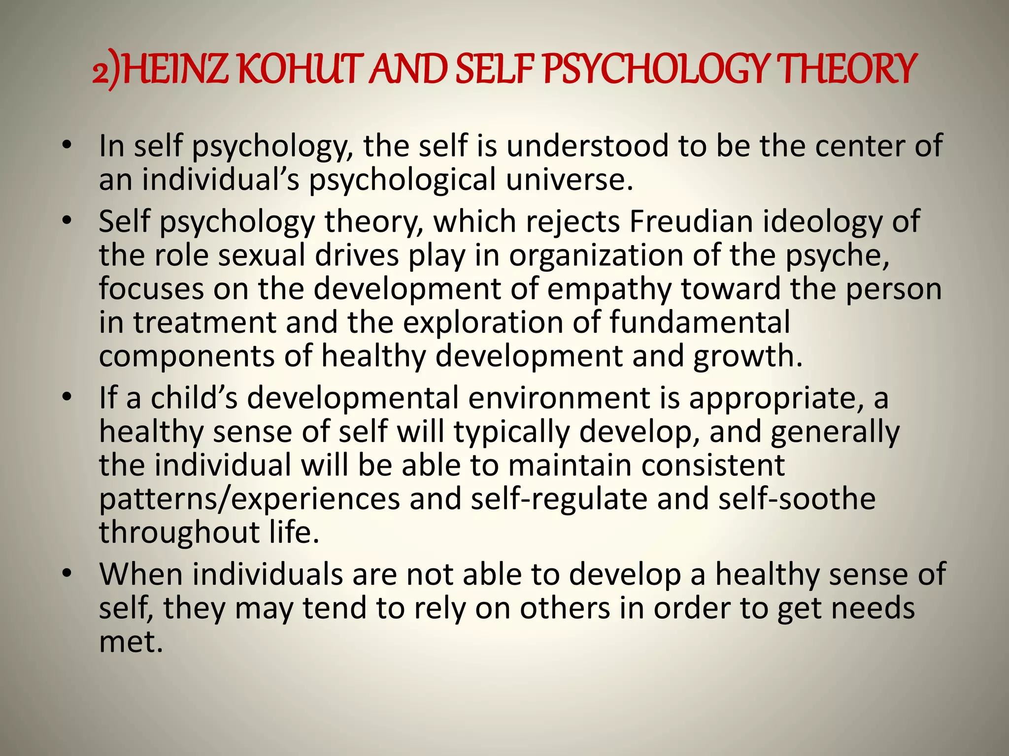 OVERVIEW OF OBJECT RELATIONS AND ATTACHMENT THEORIES | PPTX