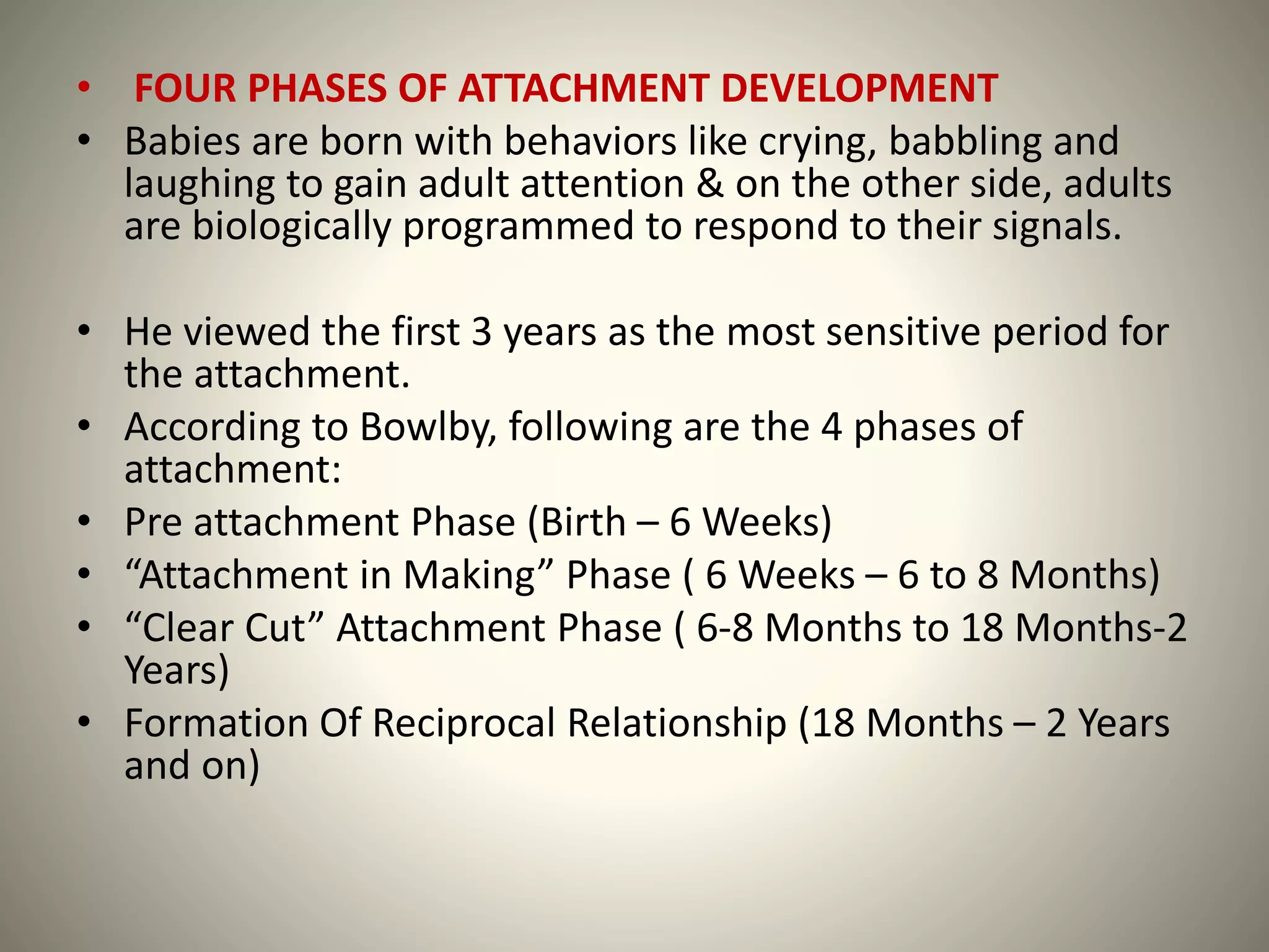 OVERVIEW OF OBJECT RELATIONS AND ATTACHMENT THEORIES | PPTX