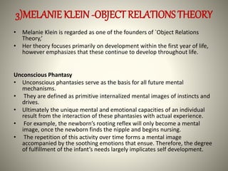 OVERVIEW OF OBJECT RELATIONS AND ATTACHMENT THEORIES | PPTX