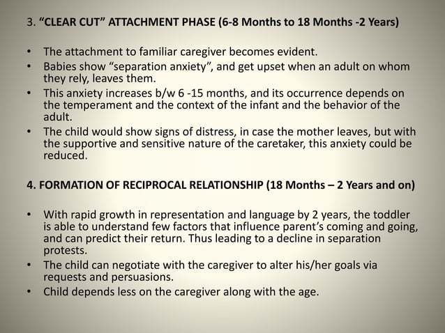 Overview Of Object Relations And Attachment Theories Pptx
