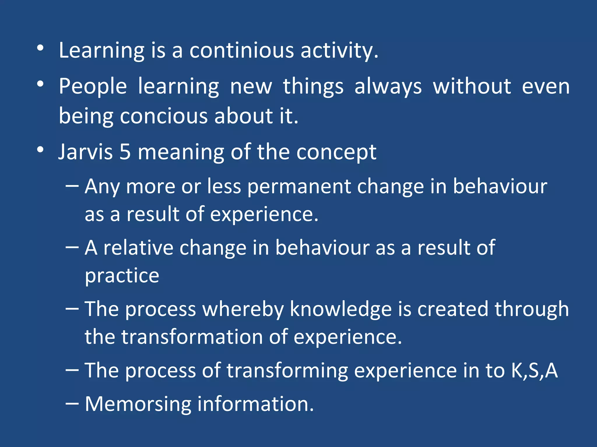 Psychology of Learning | PPT