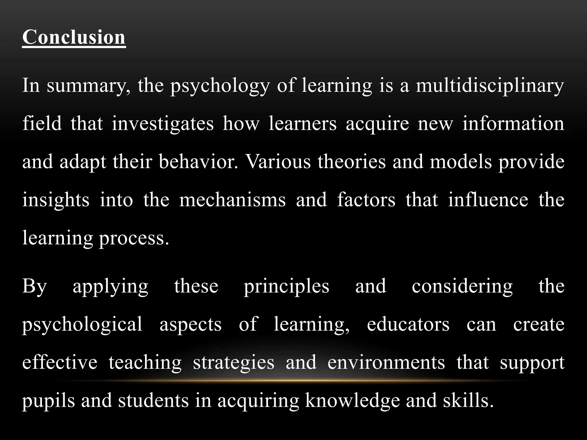 PSYCHOLOGY OF LEARNING.pptx