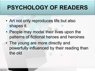 Psychology of literature | PPTX