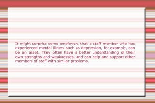 Mental Health at Workplace | PDF