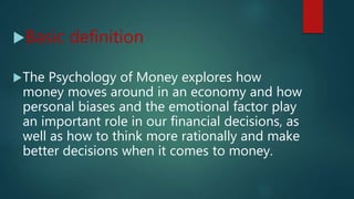 psychology of money mind | PPTX