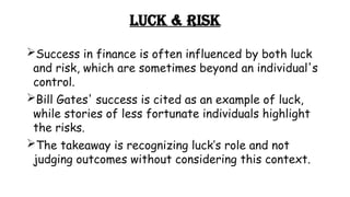 The Psychology of Money: Timeless Lessons on Wealth, Greed, and ...