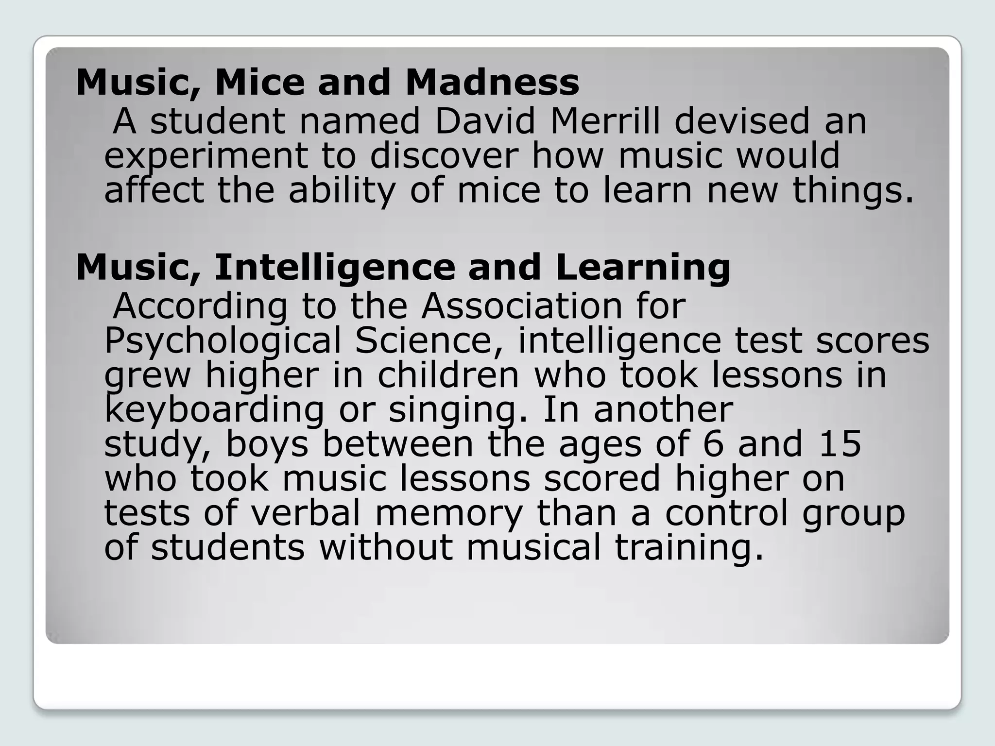 Psychology of music | PPTX