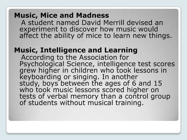Psychology of music | PPTX
