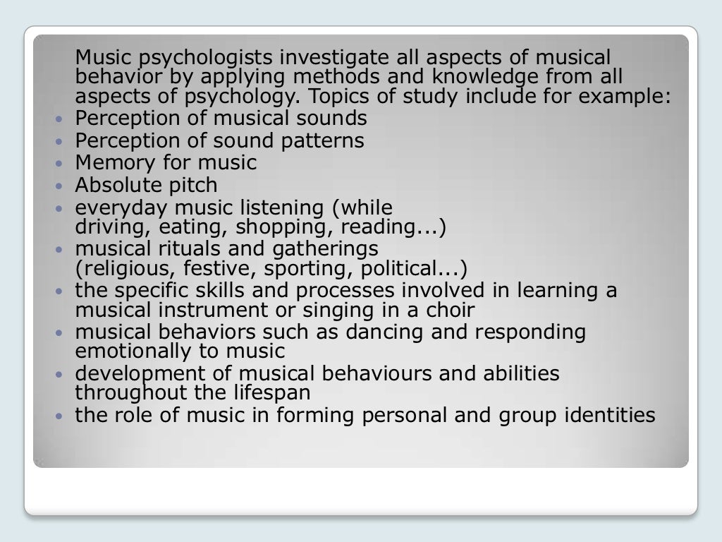 Psychology Behind Music – How Music Affects Memory – ITEG