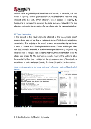 Exploring the Psychological Mechanisms used in Ransomware Splash ...