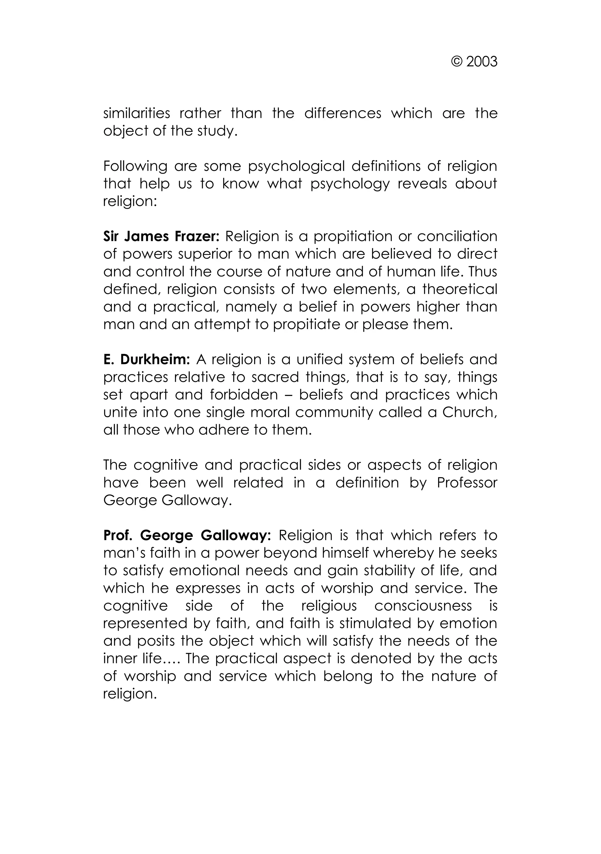 Psychology of Religion | PDF