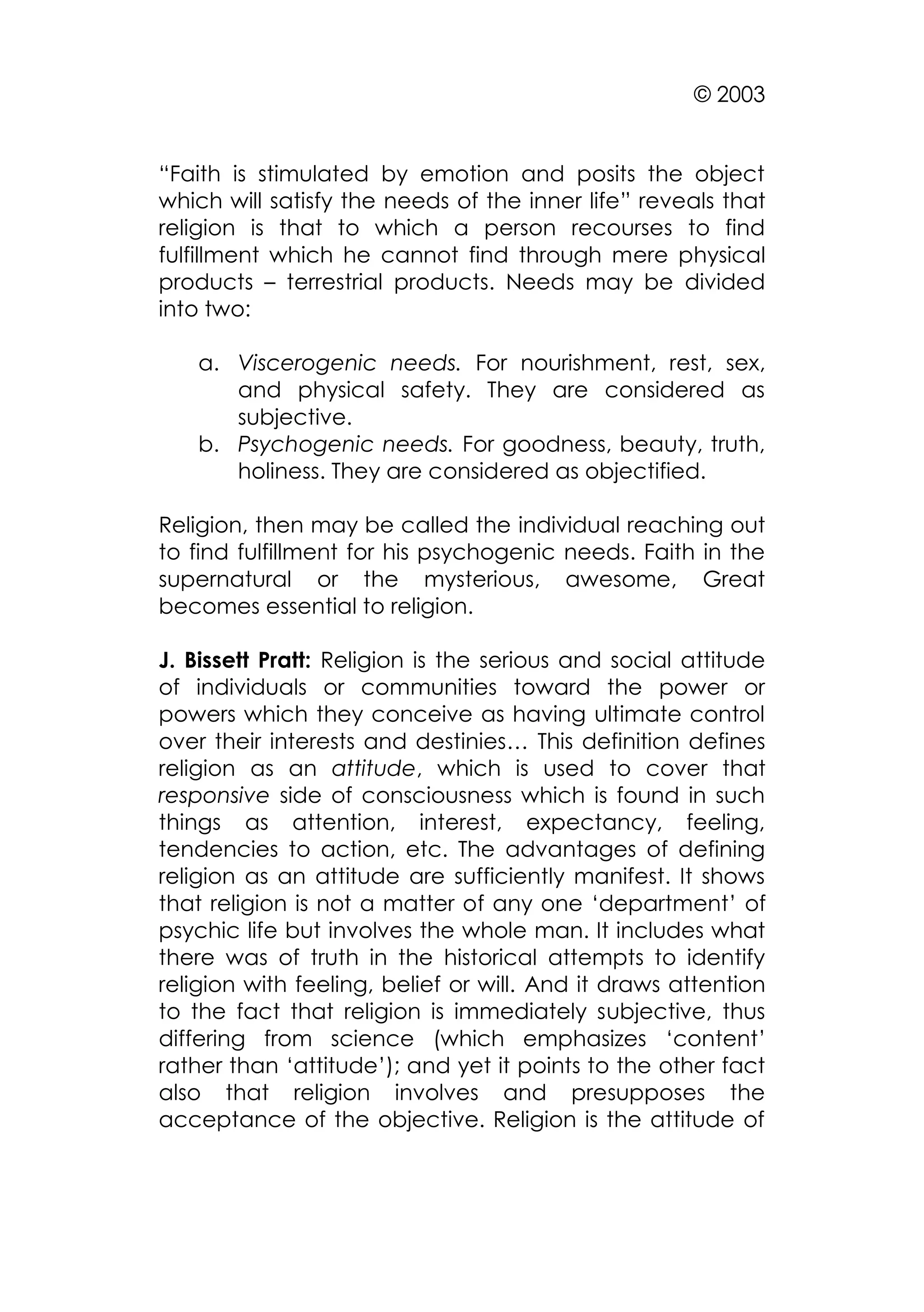 Psychology of Religion | PDF
