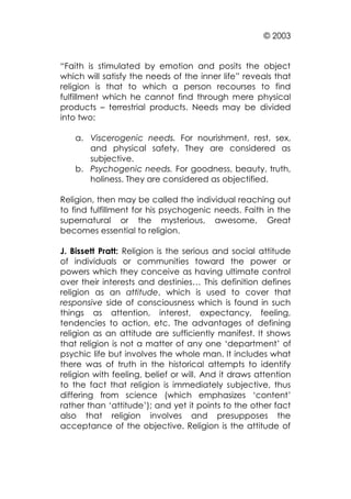 Psychology of Religion | PDF