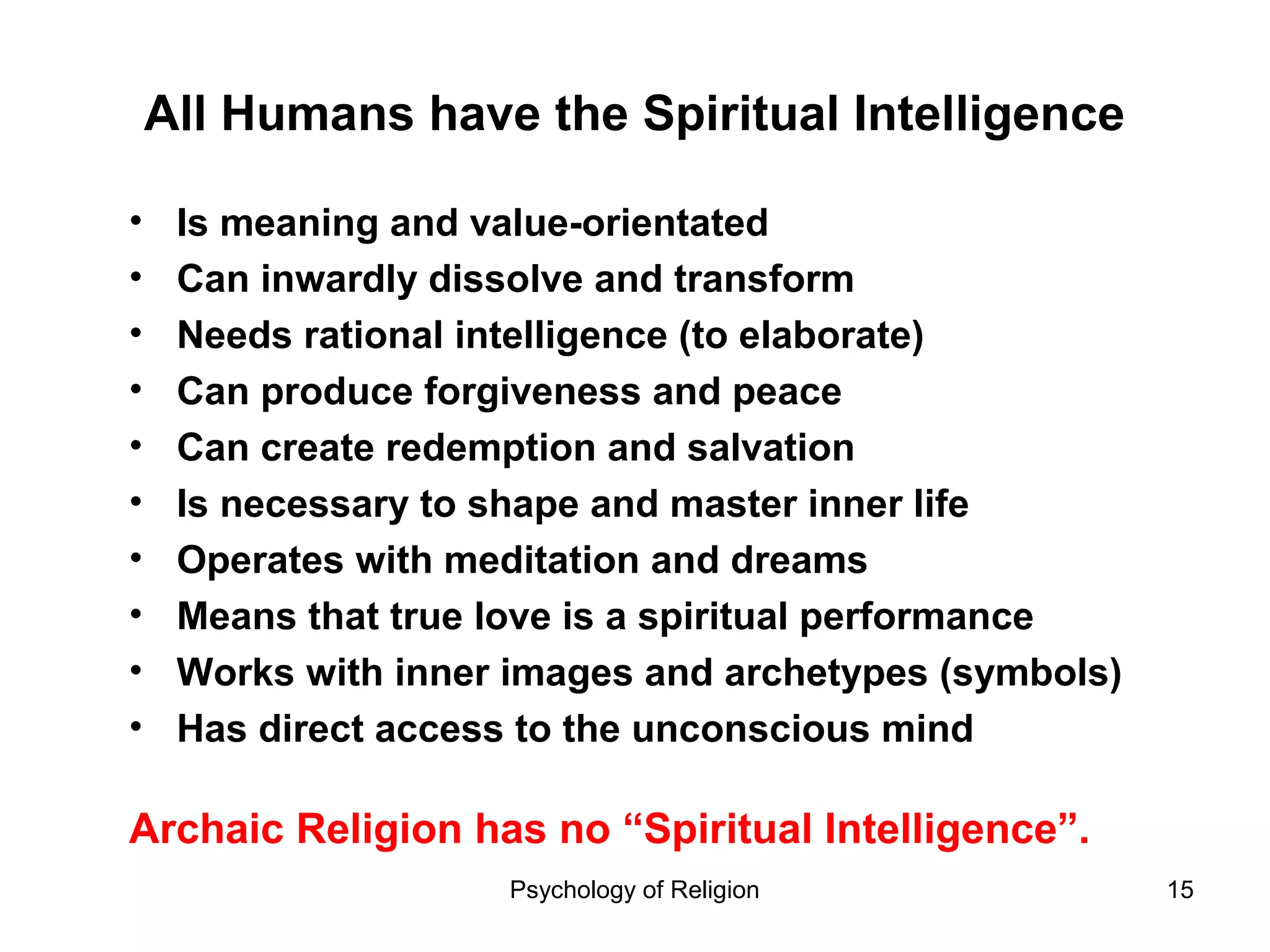 Psychology of Religion | PPT