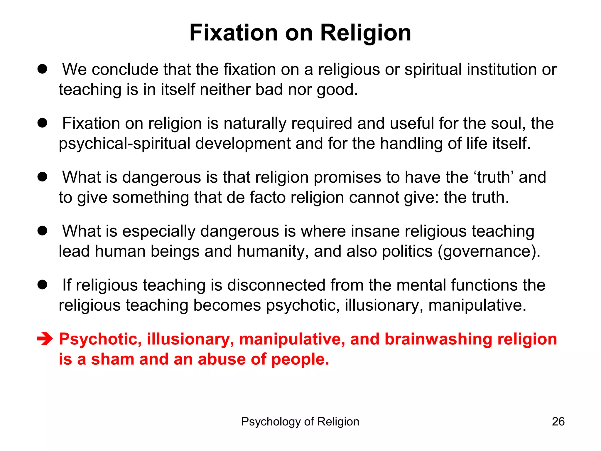 Psychology of Religion | PPT