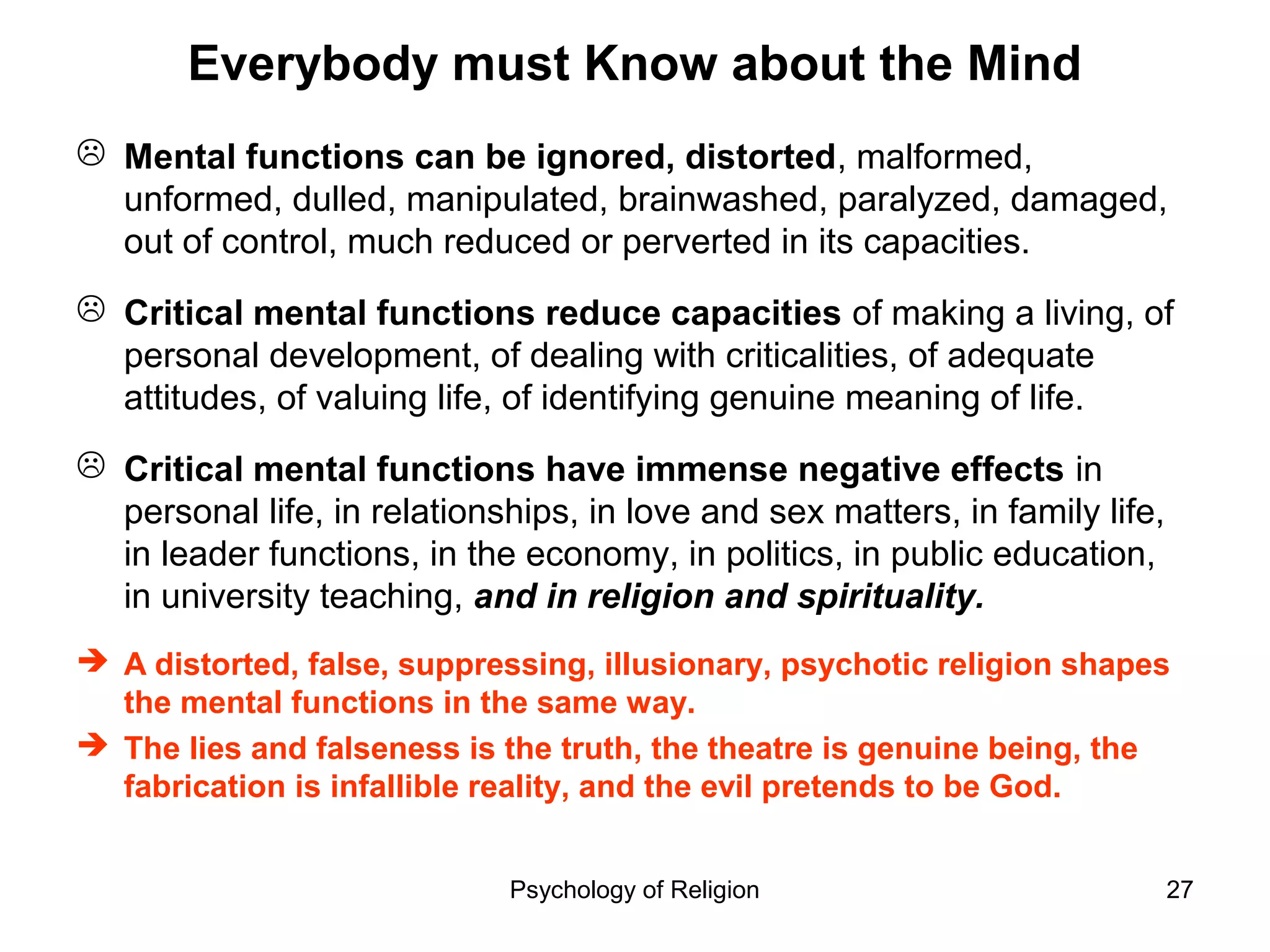 Psychology of Religion | PPT