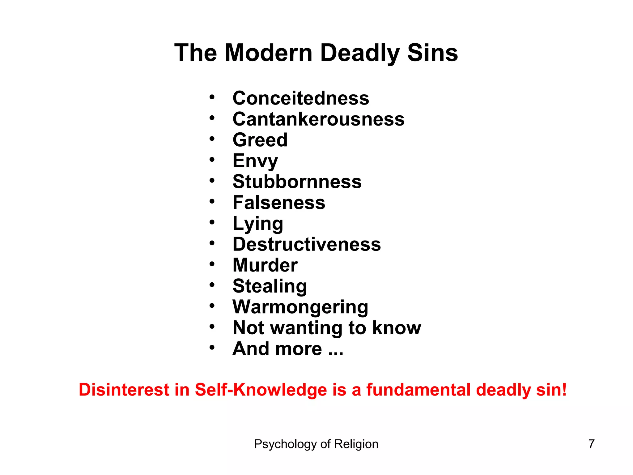 Psychology of Religion | PPT