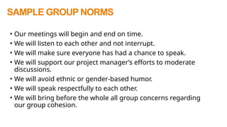Psychology of Successful Groups, Group Norms.pptx