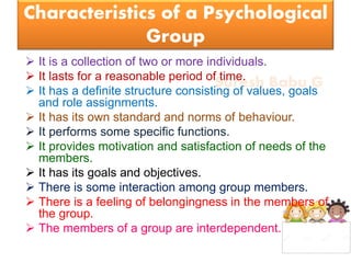Psychology of the group | PPTX