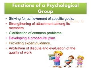 Psychology of the group | PPT