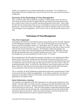 Psychology of time management | PDF
