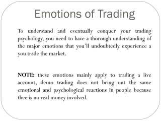 Psychology of traders | ODP