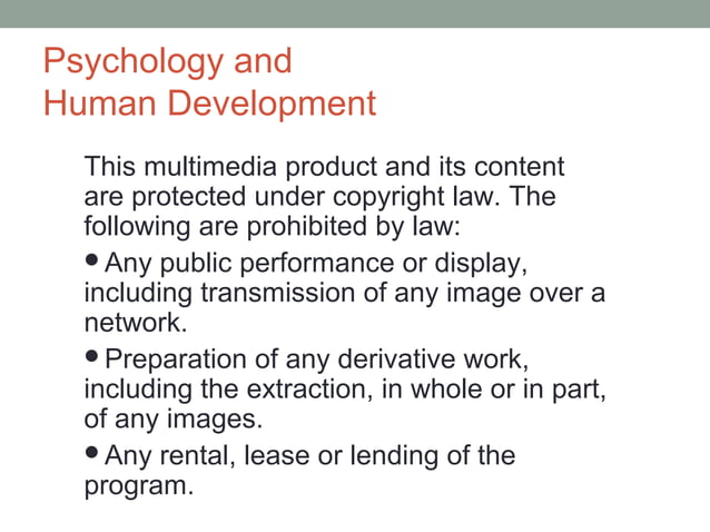 Psychology over life span of human life | PPT