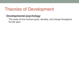 Psychology over life span of human life | PPT