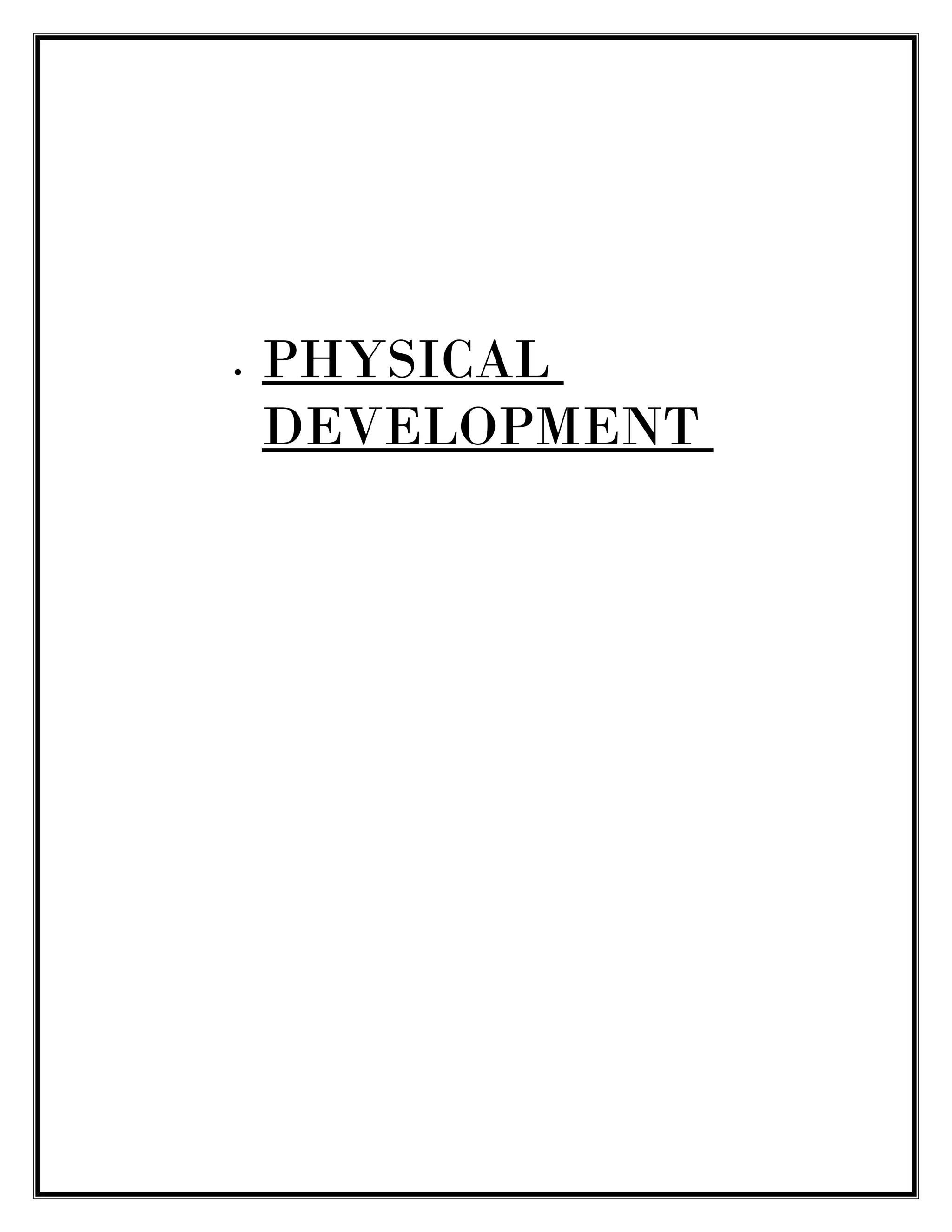 Psychology physical development | DOC