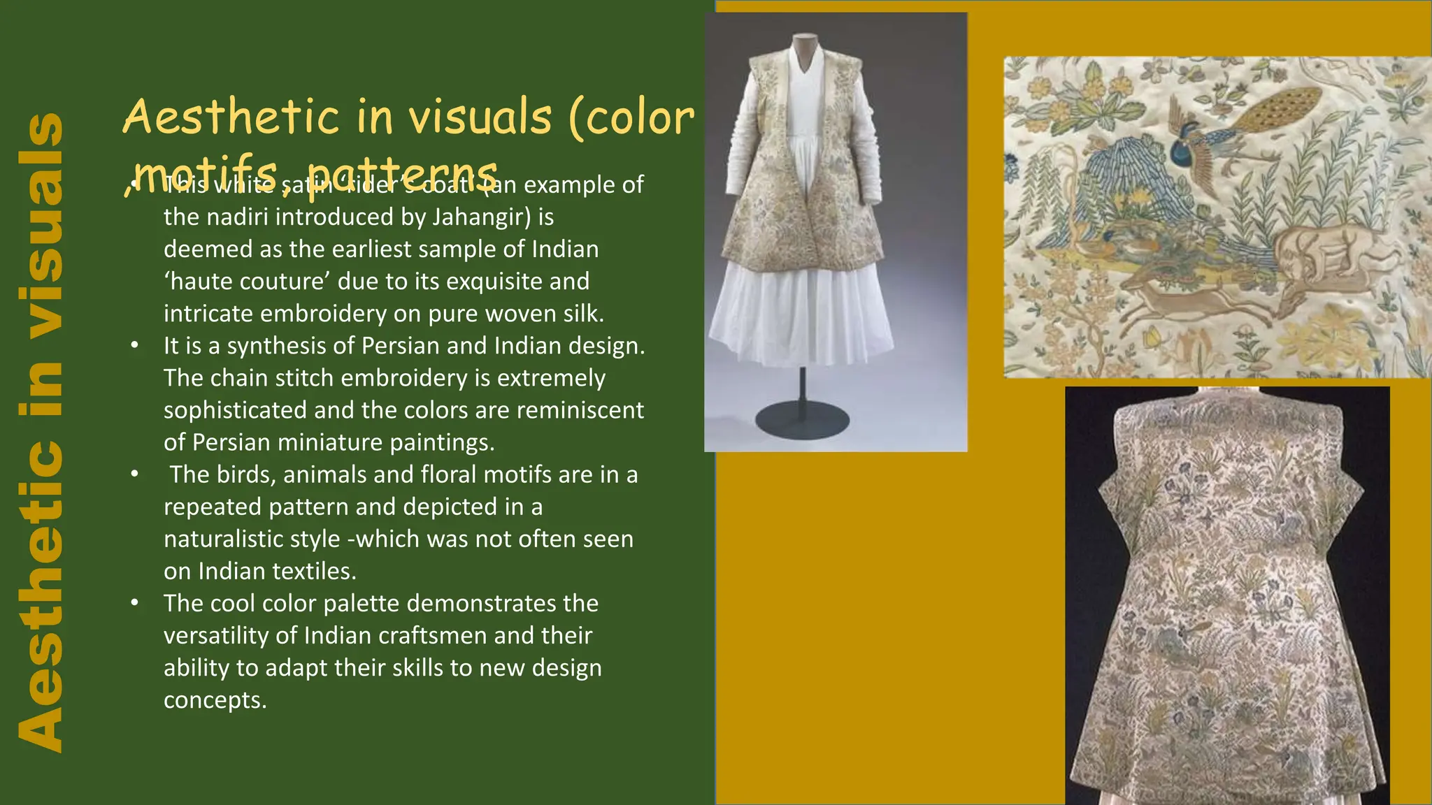 Mughal textile according to design methodology | PPT
