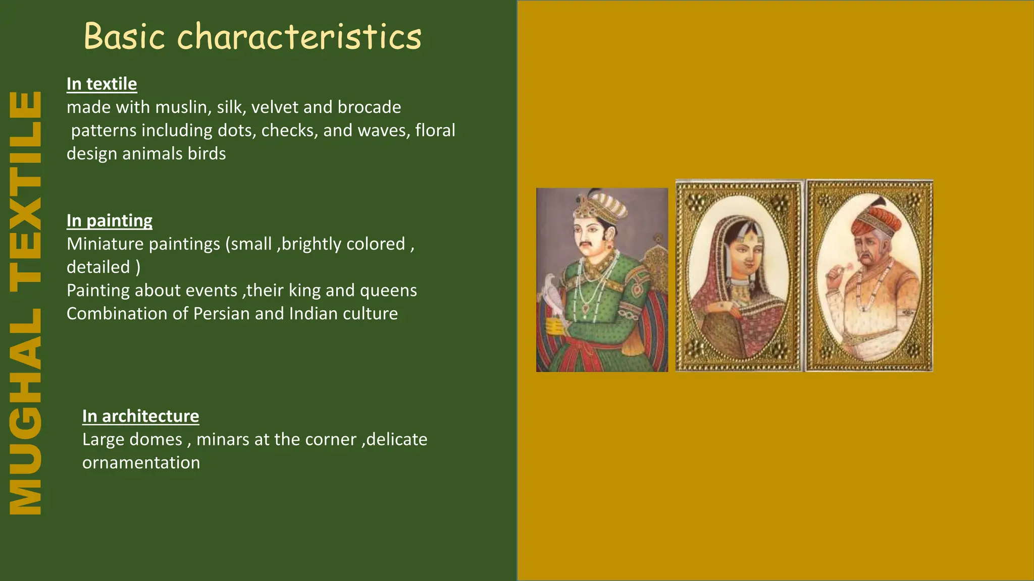 Mughal textile according to design methodology | PPTX