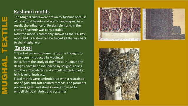 Mughal textile according to design methodology | PPT