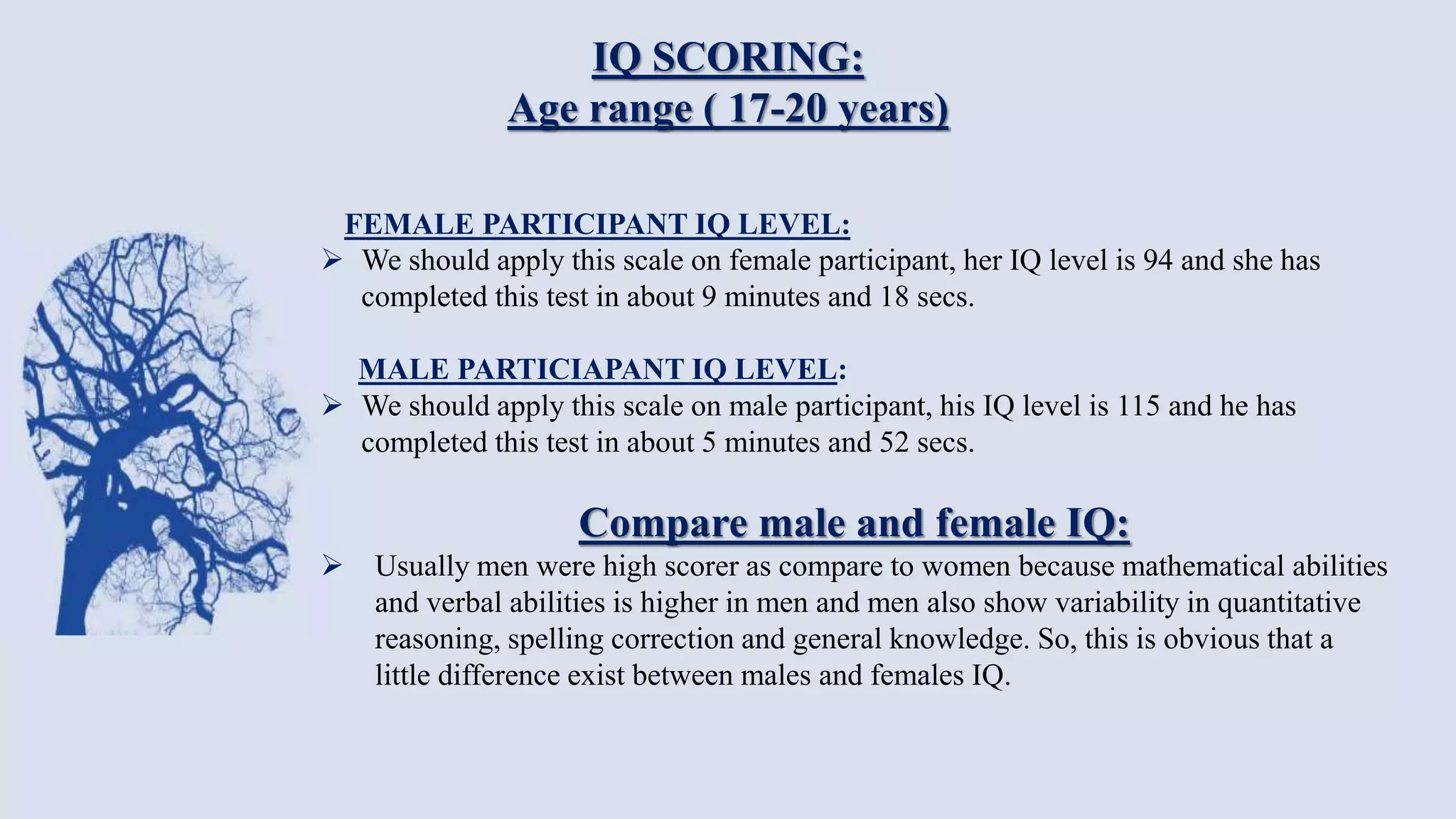 Wechsler Adult Intelligence scale (WAIS) | PPTX