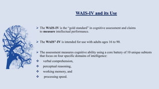 Wechsler Adult Intelligence scale (WAIS) | PPTX