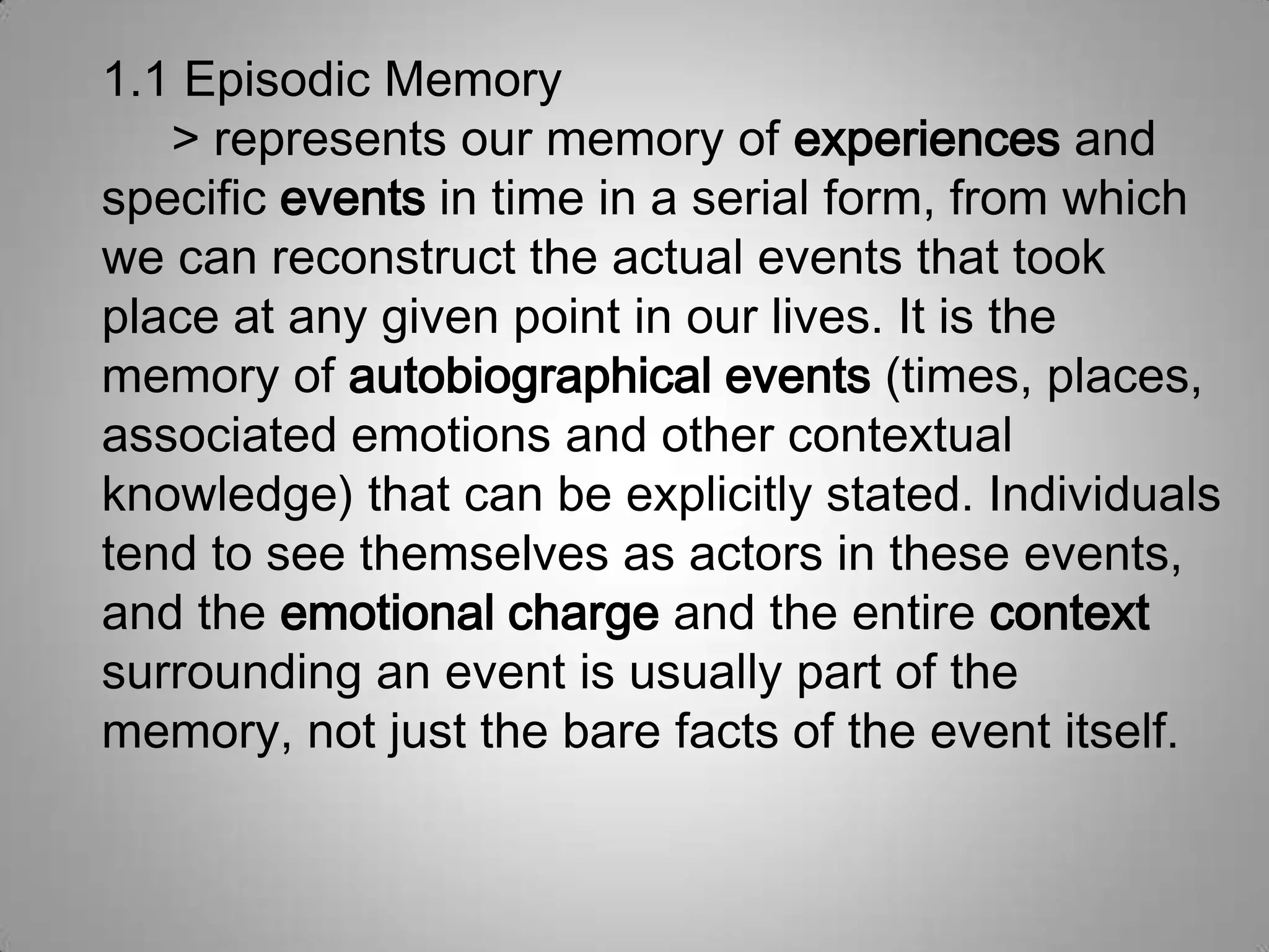 Human Memory (Psychology) | PPTX