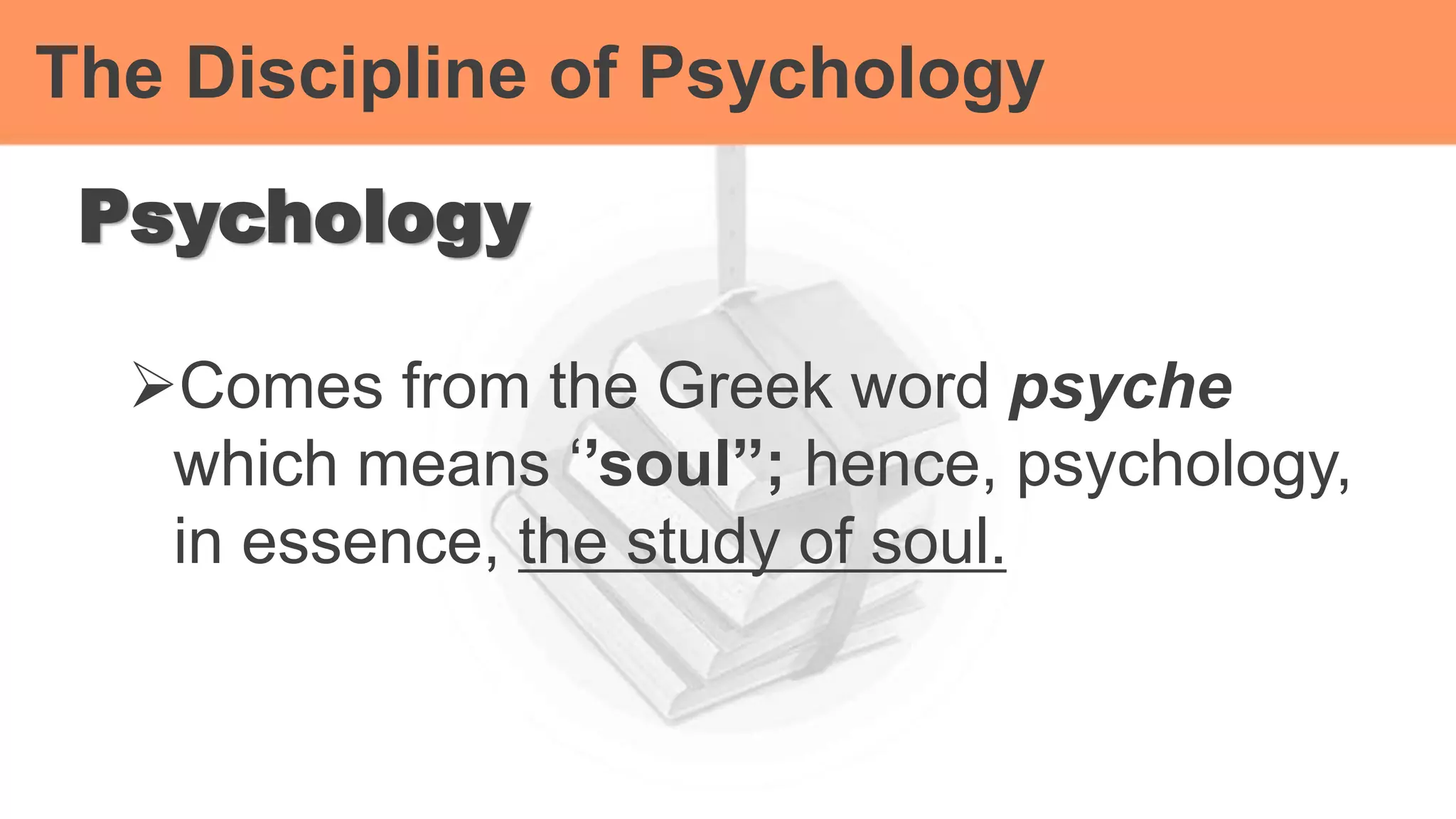 The Discipline of Psychology | PPTX