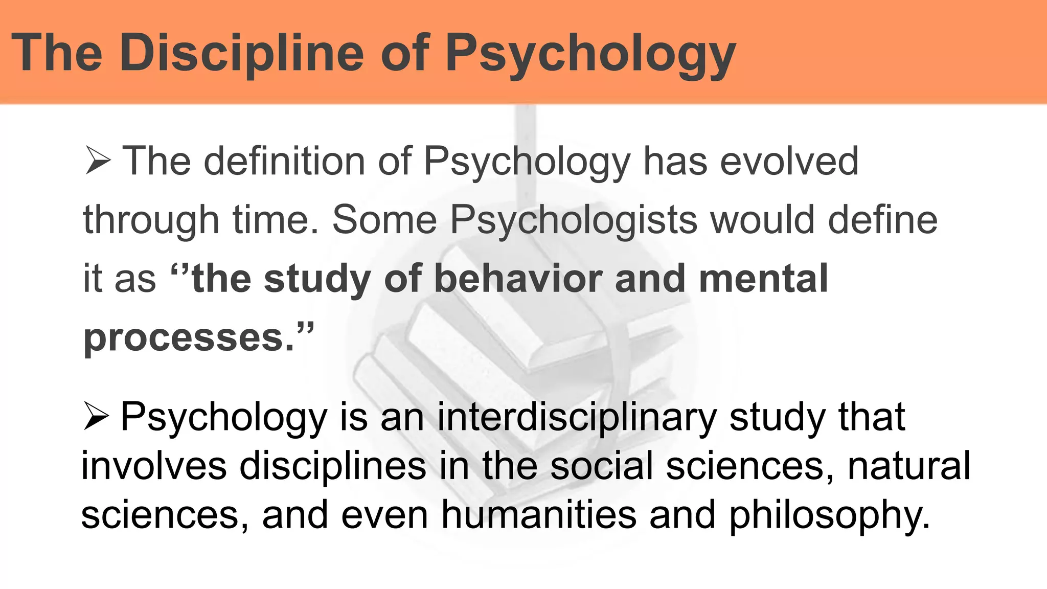 The Discipline of Psychology | PPTX