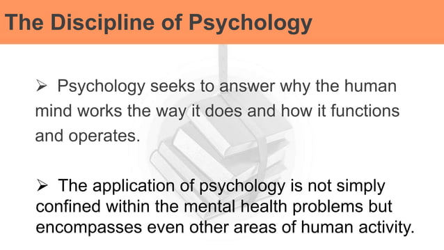 The Discipline of Psychology | PPTX | Science